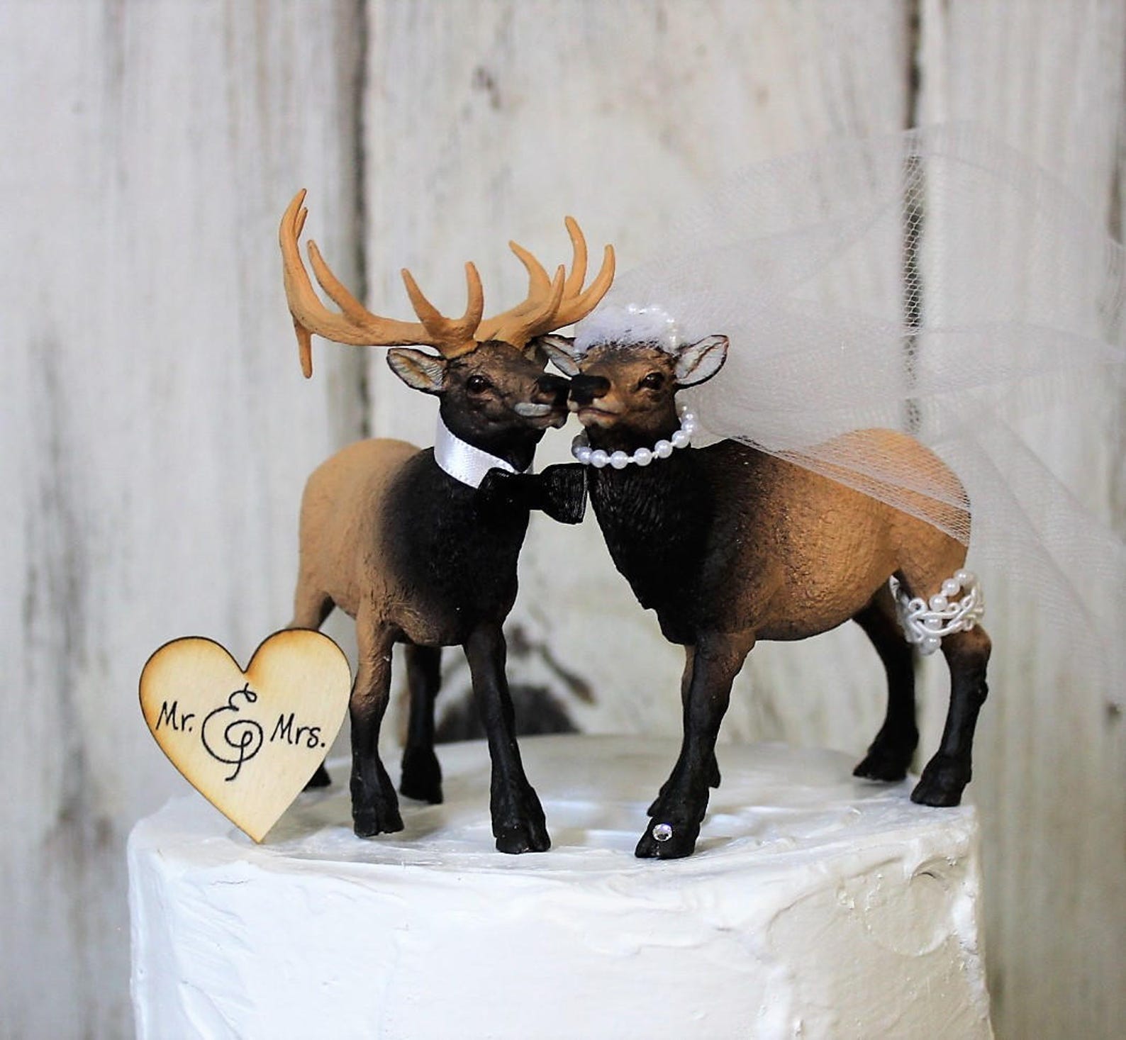 Elk Cake Topper Wedding Cake Topper Woodland Cake Topper - Etsy