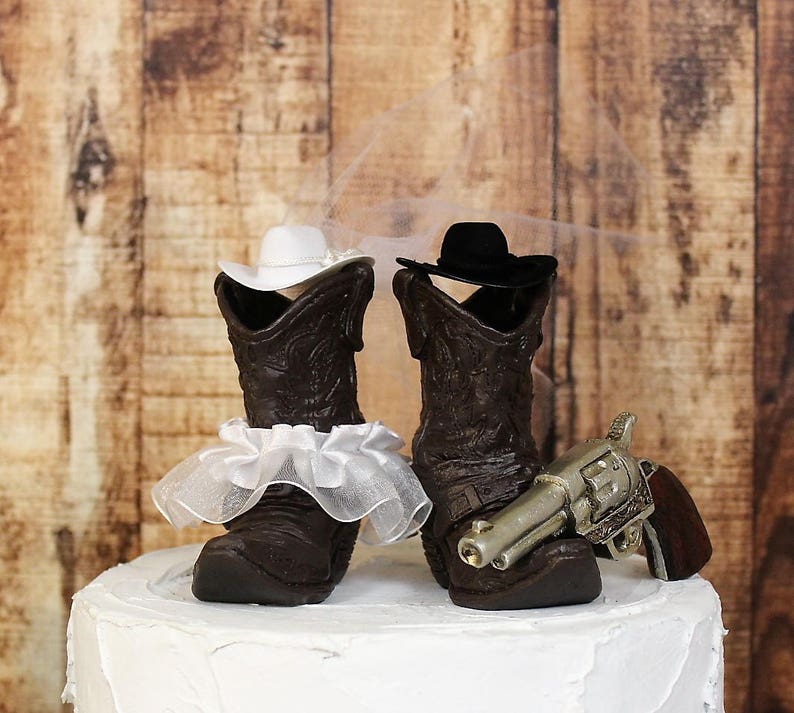 Boots and Gun Cake Topper Hunting-shotgun Wedding Rustic | Etsy