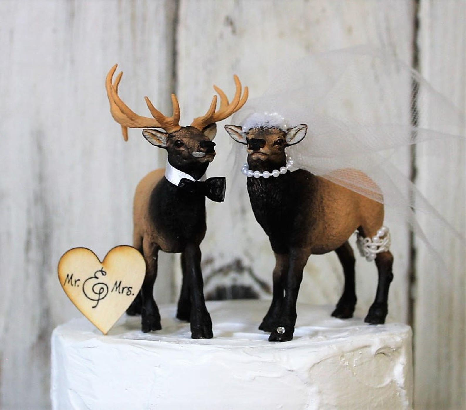 Elk Cake Topper Wedding Cake Topper Woodland Cake Topper - Etsy