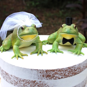 Frog-cake Topper-wedding-anniversary-bride-groom-funny-unique - Etsy