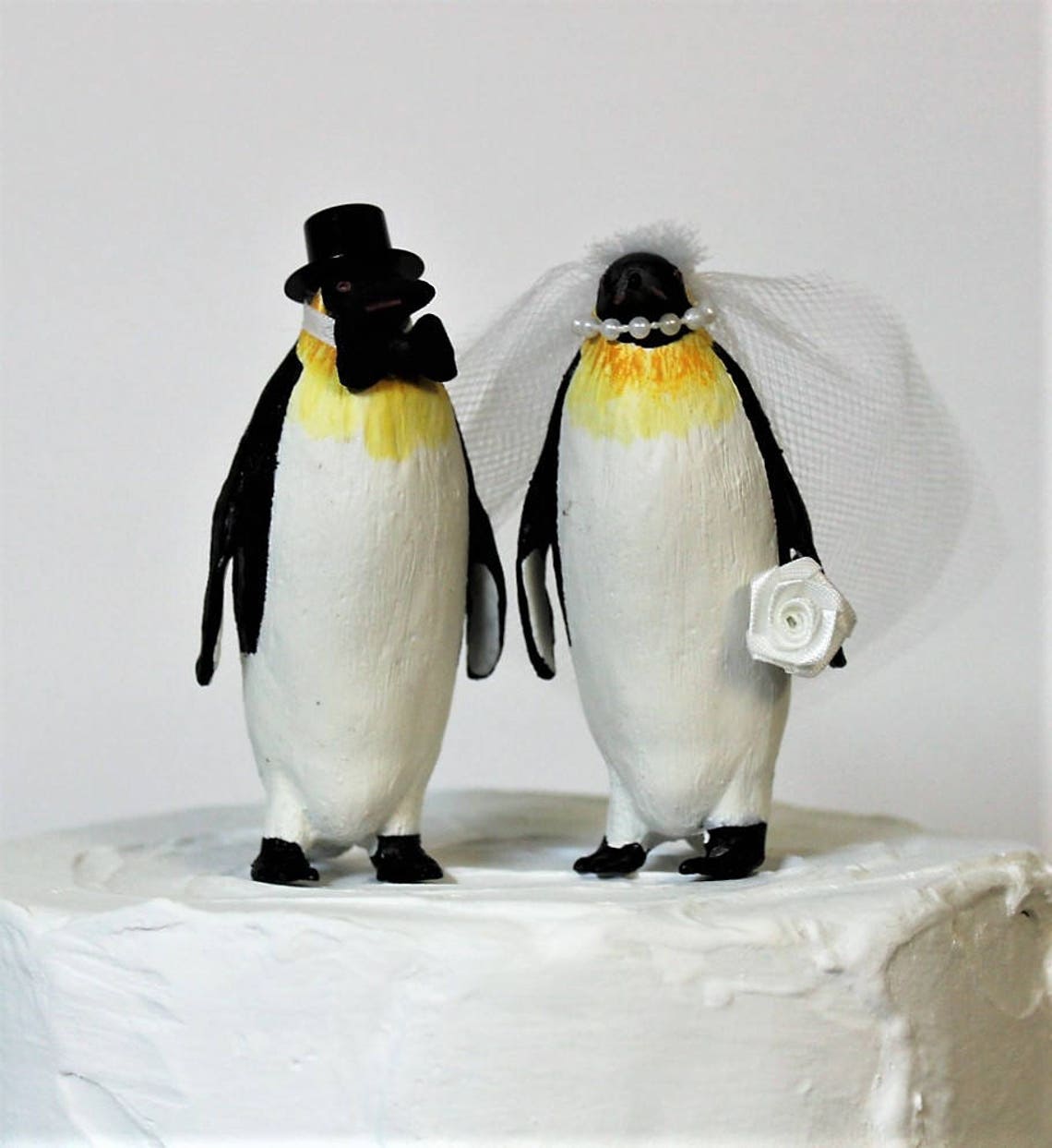 Penguin Cake Topper Emperor Penguin Family Unique Cake | Etsy