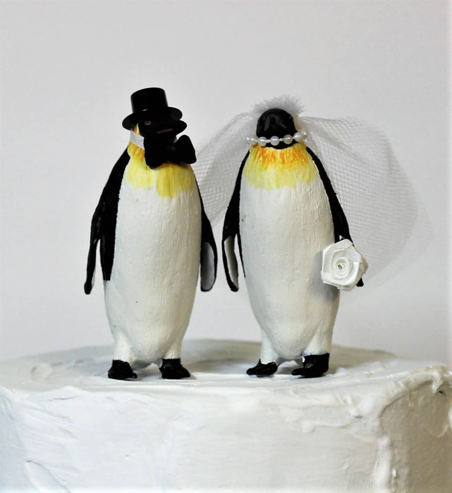 Penguin Cake Topper Emperor Penguin Family Unique Cake | Etsy