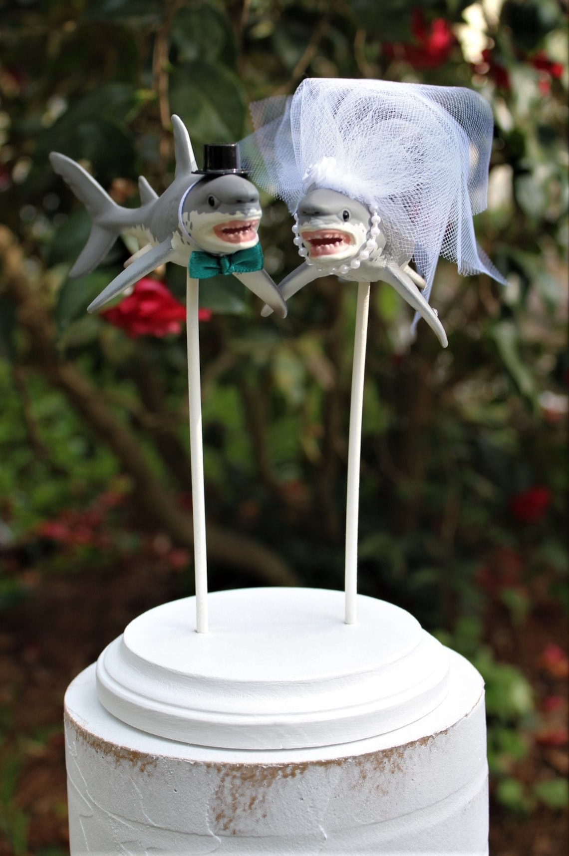 Shark Wedding Cake Topper Great White Shark Cake Topper | Etsy