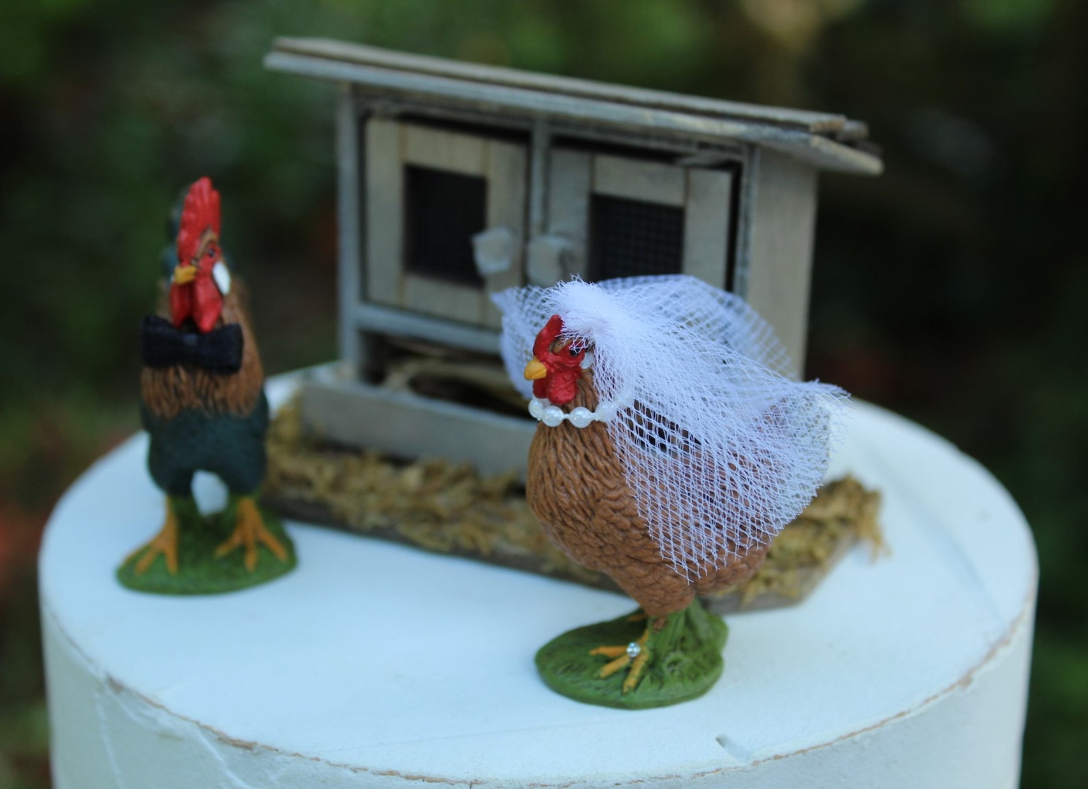 Rooster-Hen-Chicken-Wedding-Cake | Etsy