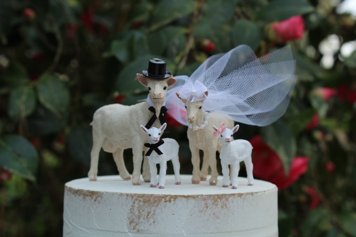 Goat Cake Topper-family-animal-kid Goat-billy Goat-nanny Goat-funny ...