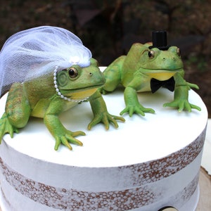 Frog-cake Topper-wedding-anniversary-bride-groom-funny-unique - Etsy