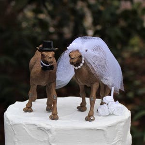 Camel Cake Topper, Wedding-animal-bride-groom-desert-unique-funny-camel ...