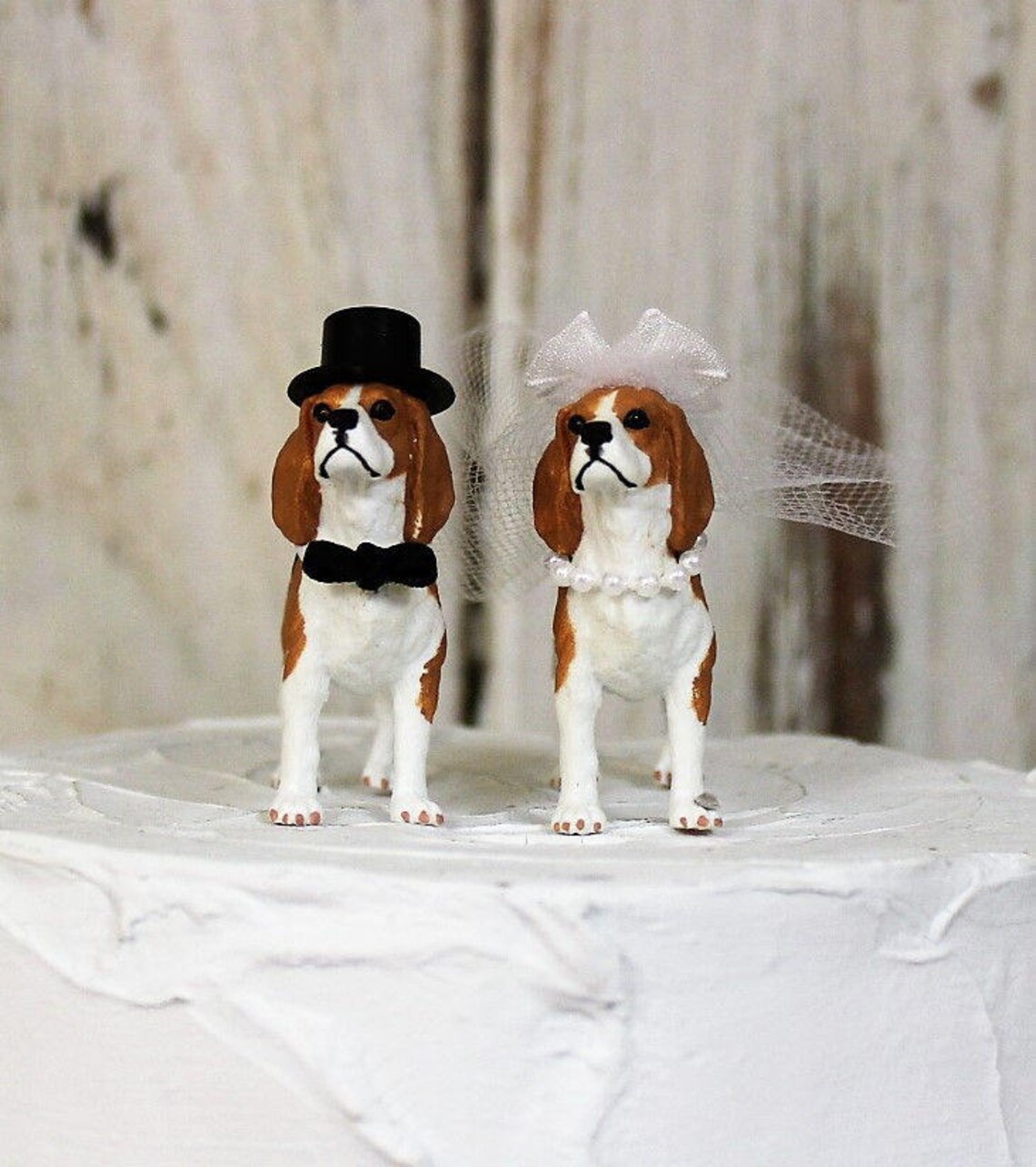Beagle Wedding Cake Topper, Dog Cake Topper, Grooms Cake, Mans Best ...