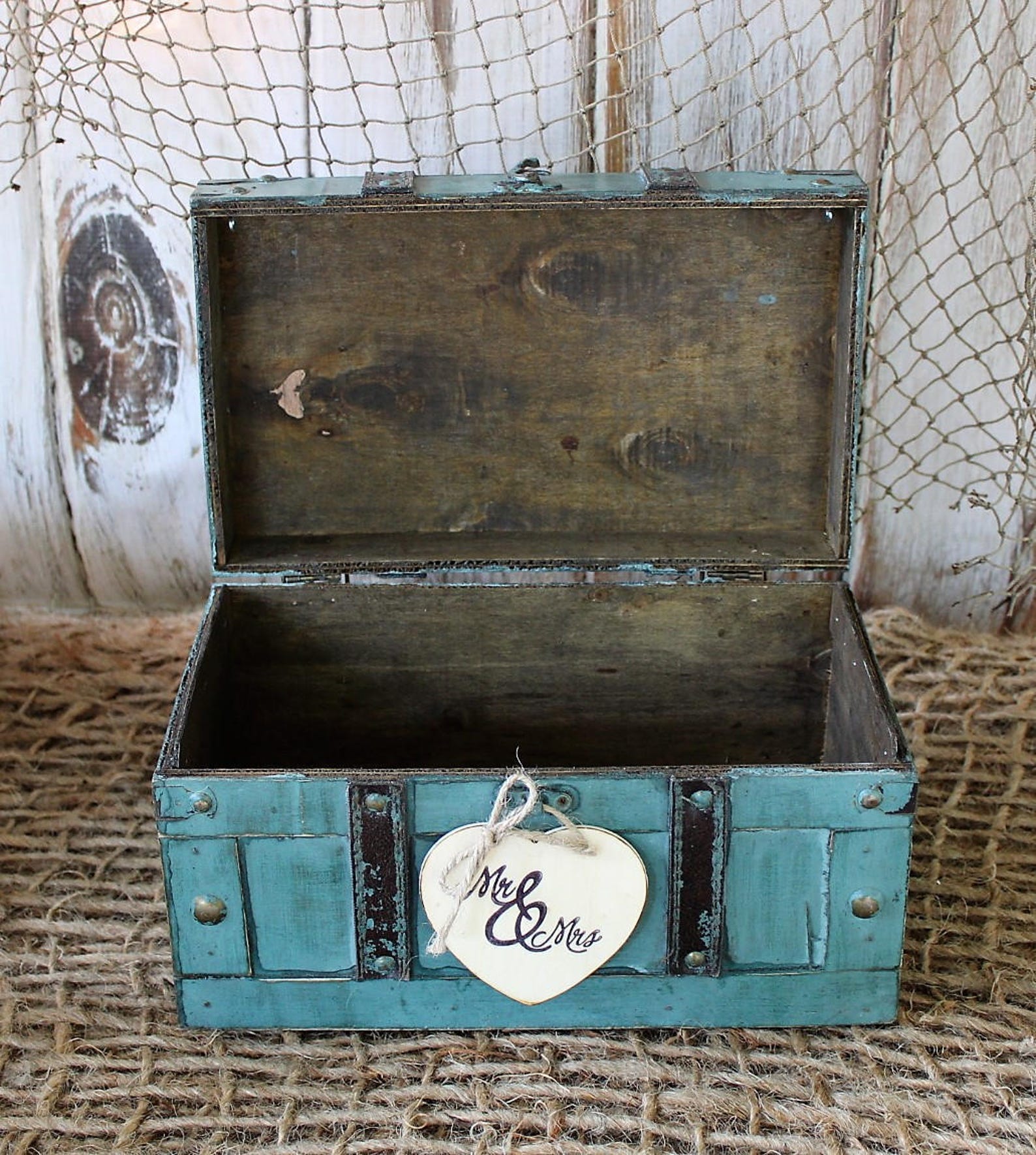 Wedding Wishes Box With Note Cards Shabby Chic Wedding Decor - Etsy