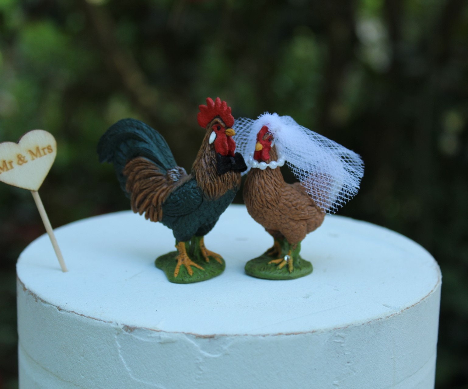 Rooster-Hen-Chicken-Wedding-Cake | Etsy