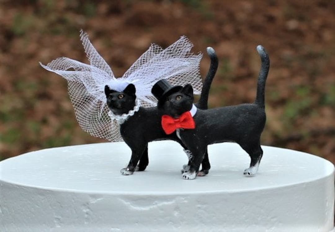 Cat wedding cake toppers 60 photos - Vianawedding.com