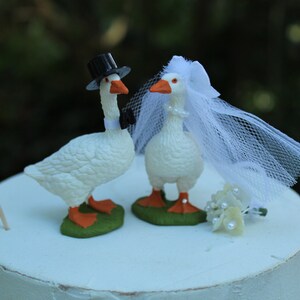 Goose-wedding-cake Topper-bride-groom-farm-animal-funny-unique-barn ...