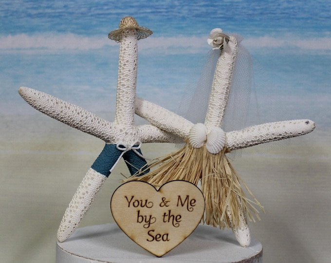 Starfish Beach Wedding Cake Topper - Etsy