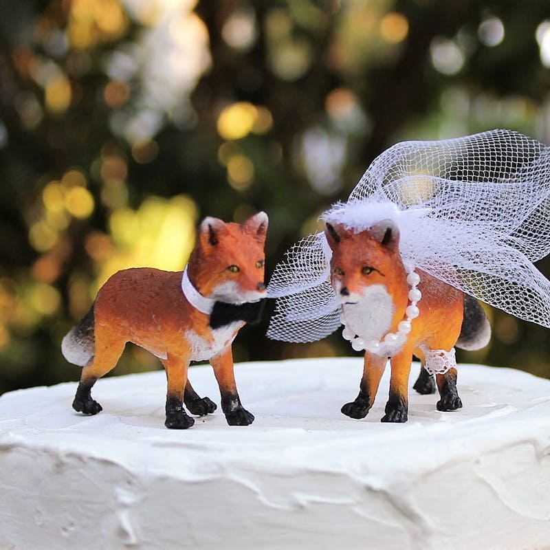 Fox Cake Topper - Etsy