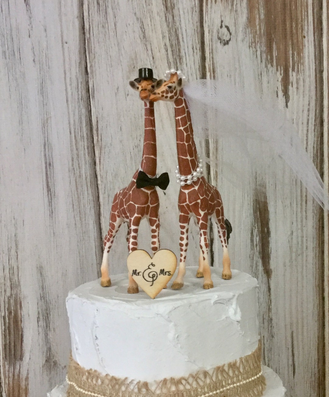Giraffe Cake Topper, Giraffe Wedding Cake Topper, Animal Cake Topper ...