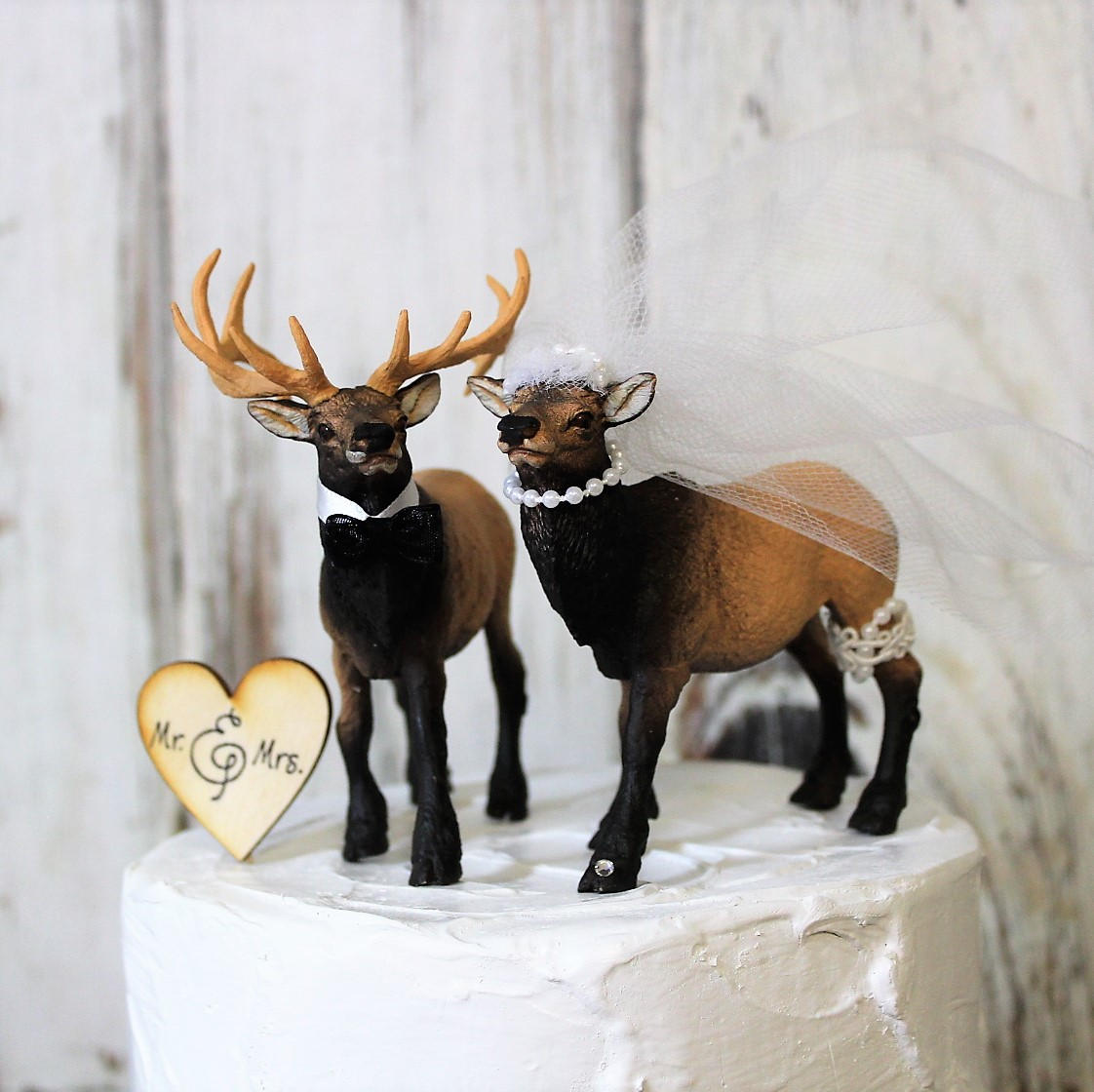 Elk Cake Topper Wedding Cake Topper Woodland Cake Topper | Etsy