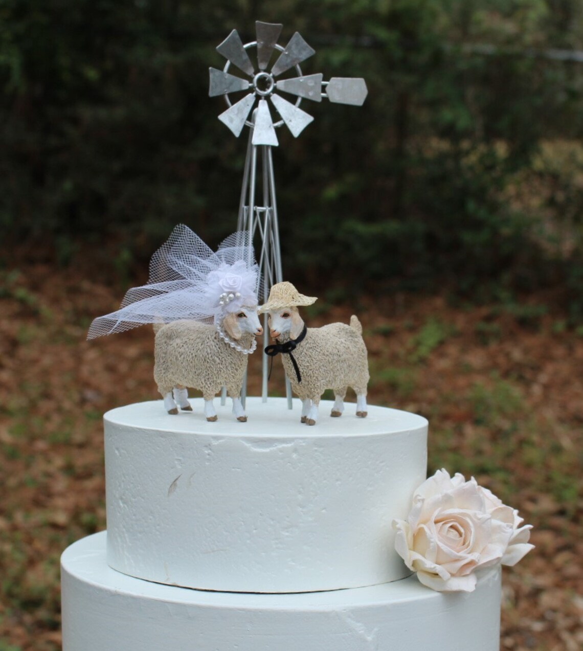 Goat-angora-cake Topper-wedding-farm-animal-billy Goat-nanny Goat-funny ...