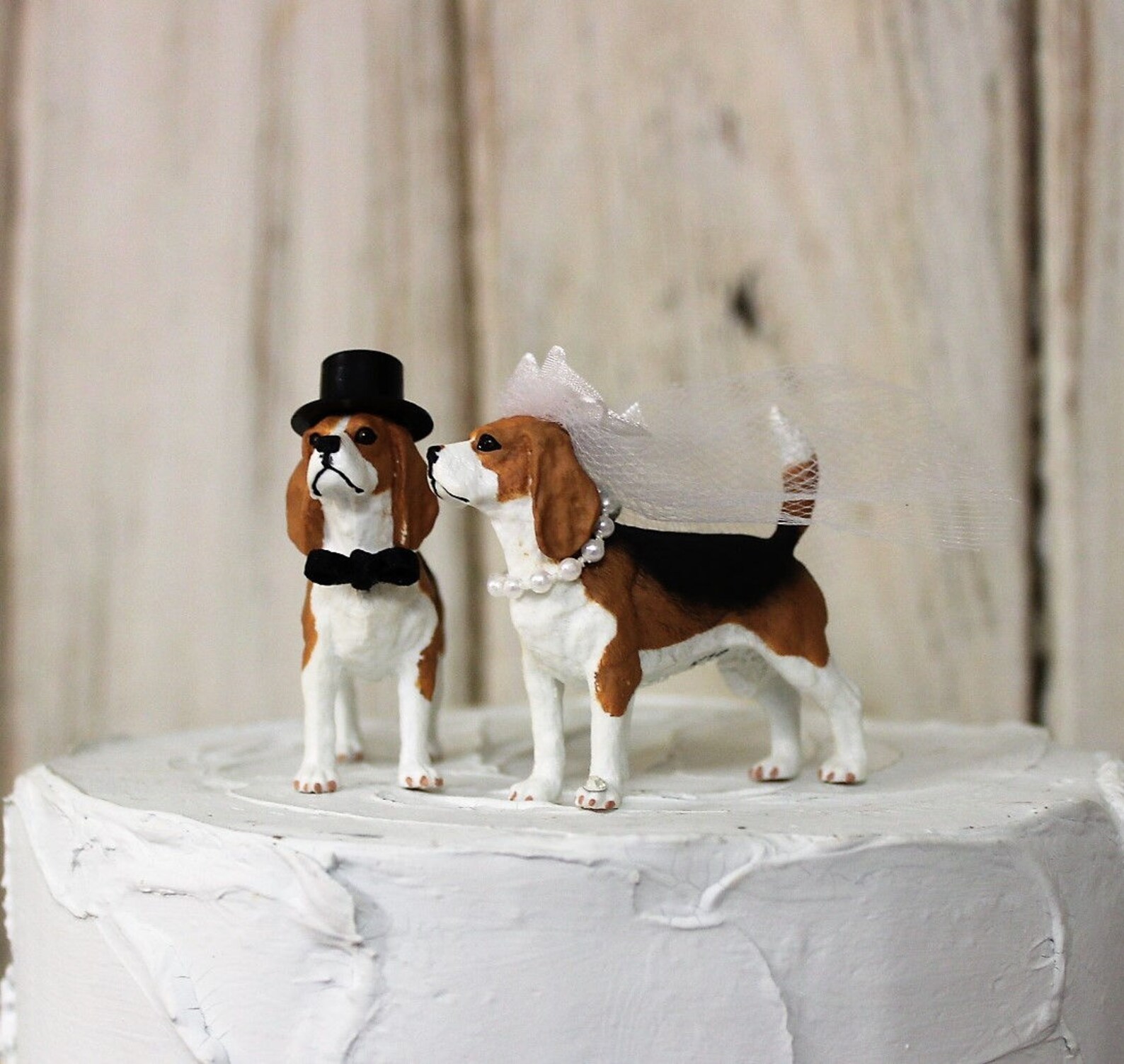 Beagle Wedding Cake Topper, Dog Cake Topper, Grooms Cake, Mans Best ...