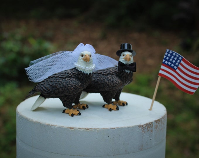 Eagle Cake Toppers Wedding Cake Toppers Bird Cake Toppers Eagles Rustic ...