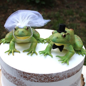 Frog-cake Topper-wedding-anniversary-bride-groom-funny-unique - Etsy
