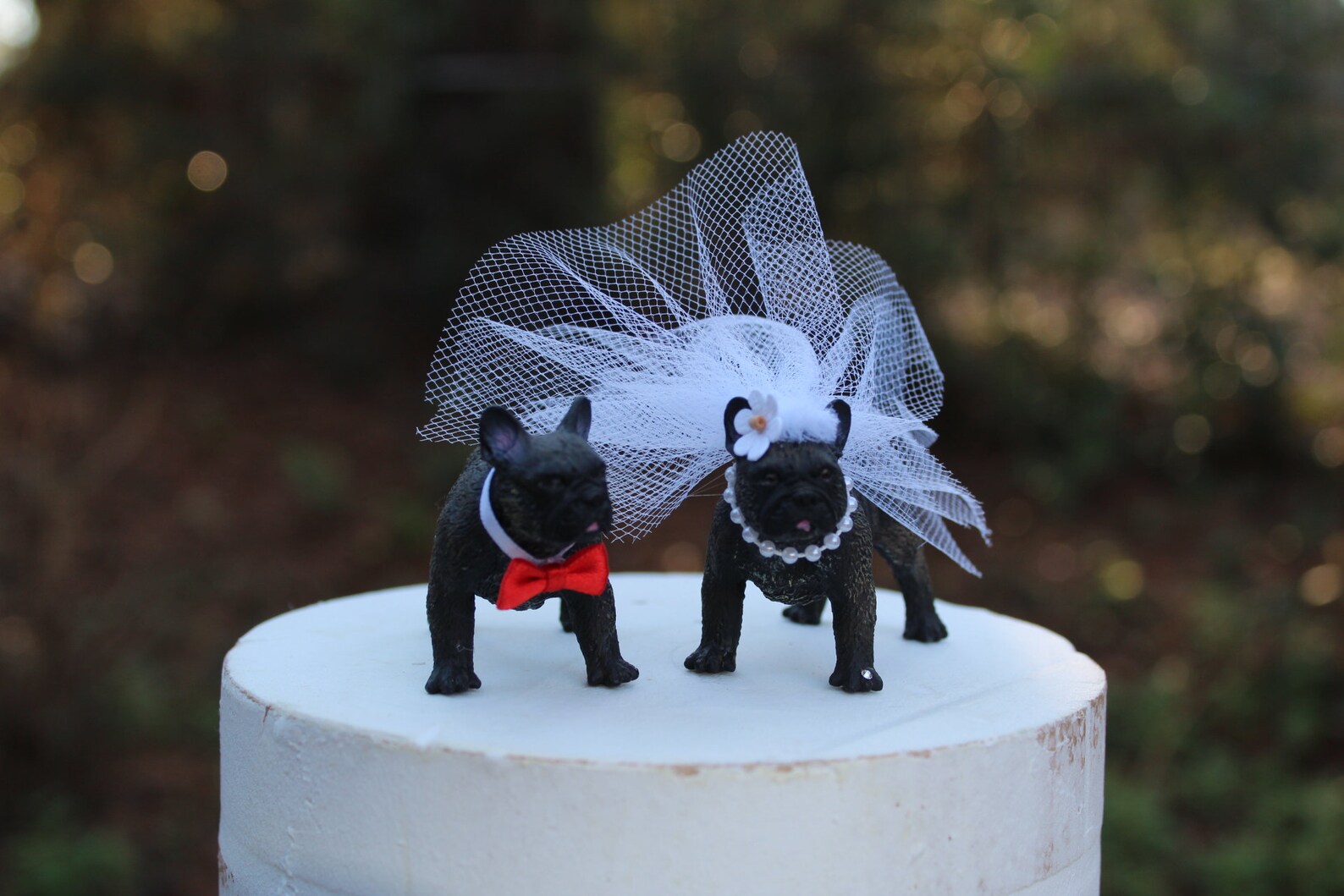 Bull Dog-french-dog-wedding-cake Topper-frenchies-bride-groom-animal ...
