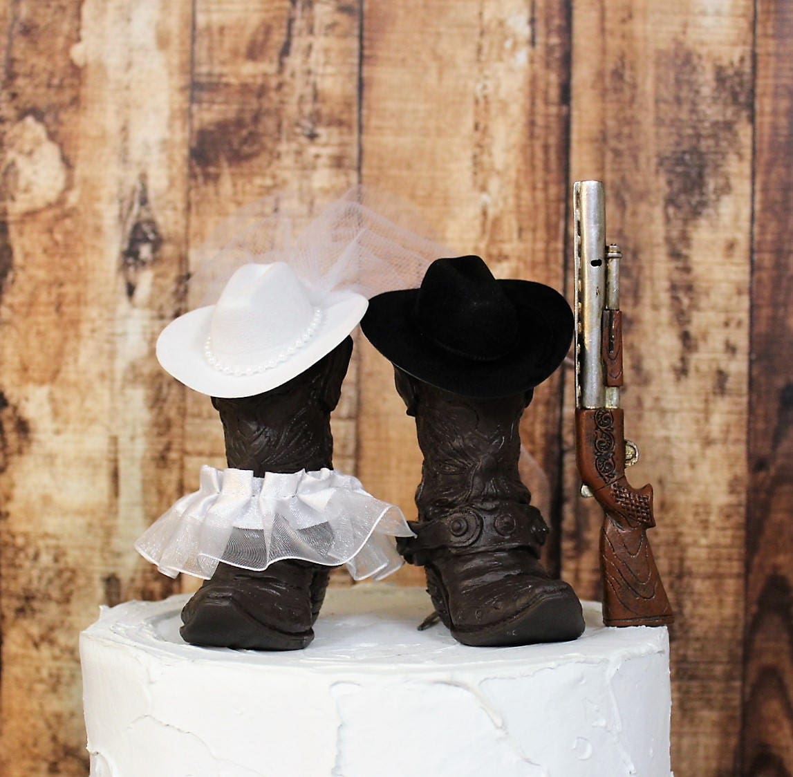 Boots and Gun Cake Topper Hunting-shotgun Wedding Rustic | Etsy