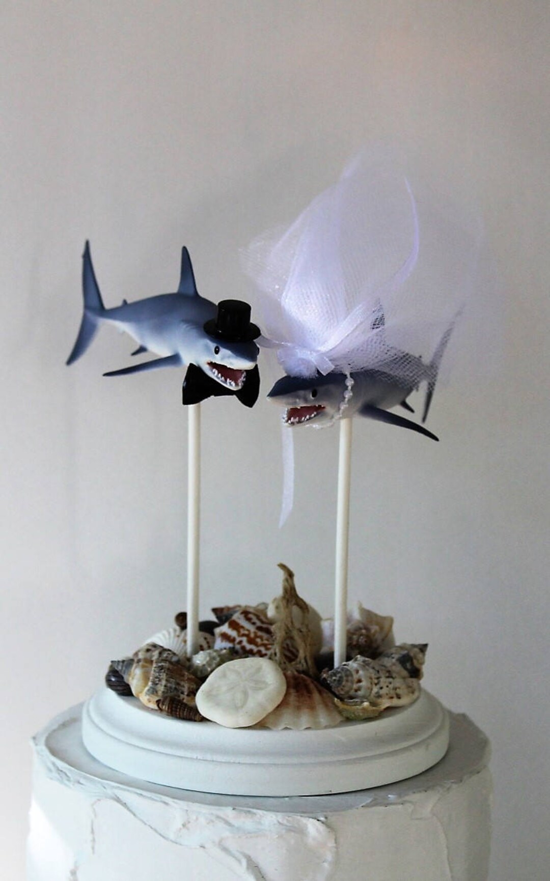 Shark Wedding Cake Topper-mako Shark Cake Topper-blue Shark-destination ...