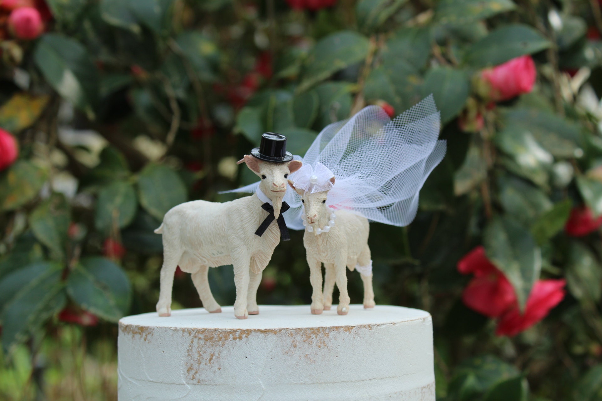 Goat Cake Topper-wedding-farm-animal-billy Goat-nanny Goat-funny-unique ...