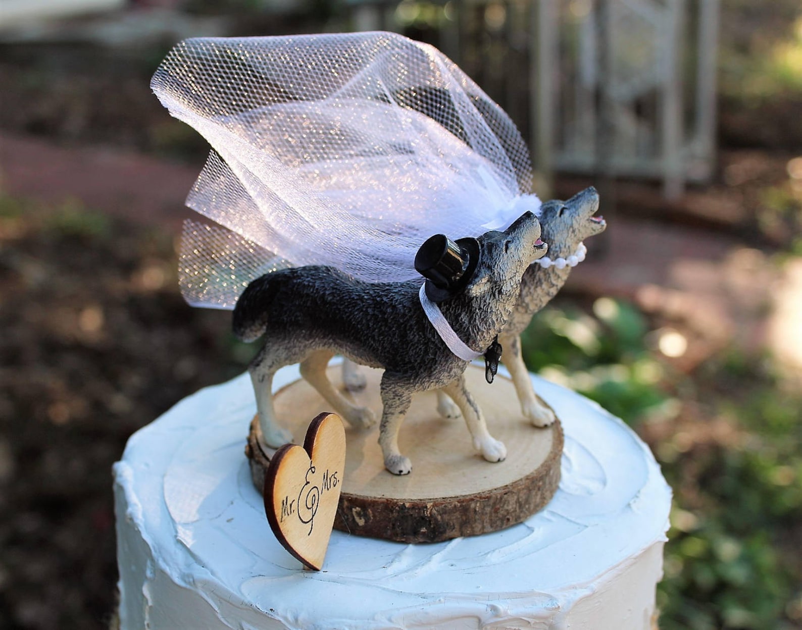 Wolf Wedding Cake Topper, Animal Cake Topper, Timberwolf Cake Topper ...
