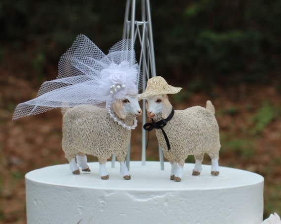 Goat-angora-cake Topper-wedding-farm-animal-billy Goat-nanny | Etsy