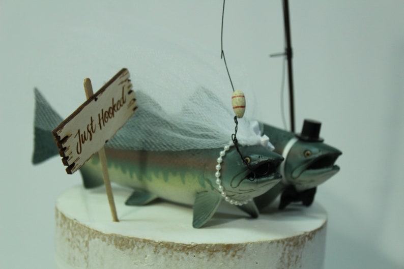Trout-fish-wedding-rainbow-fishing Pole-bride-groom-fisherman-groom's ...