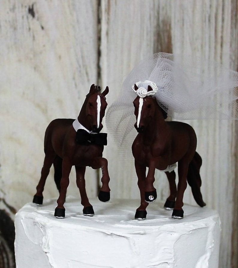 Horse Wedding Cake Topper-farm-rancher-barn Wedding-animal - Etsy