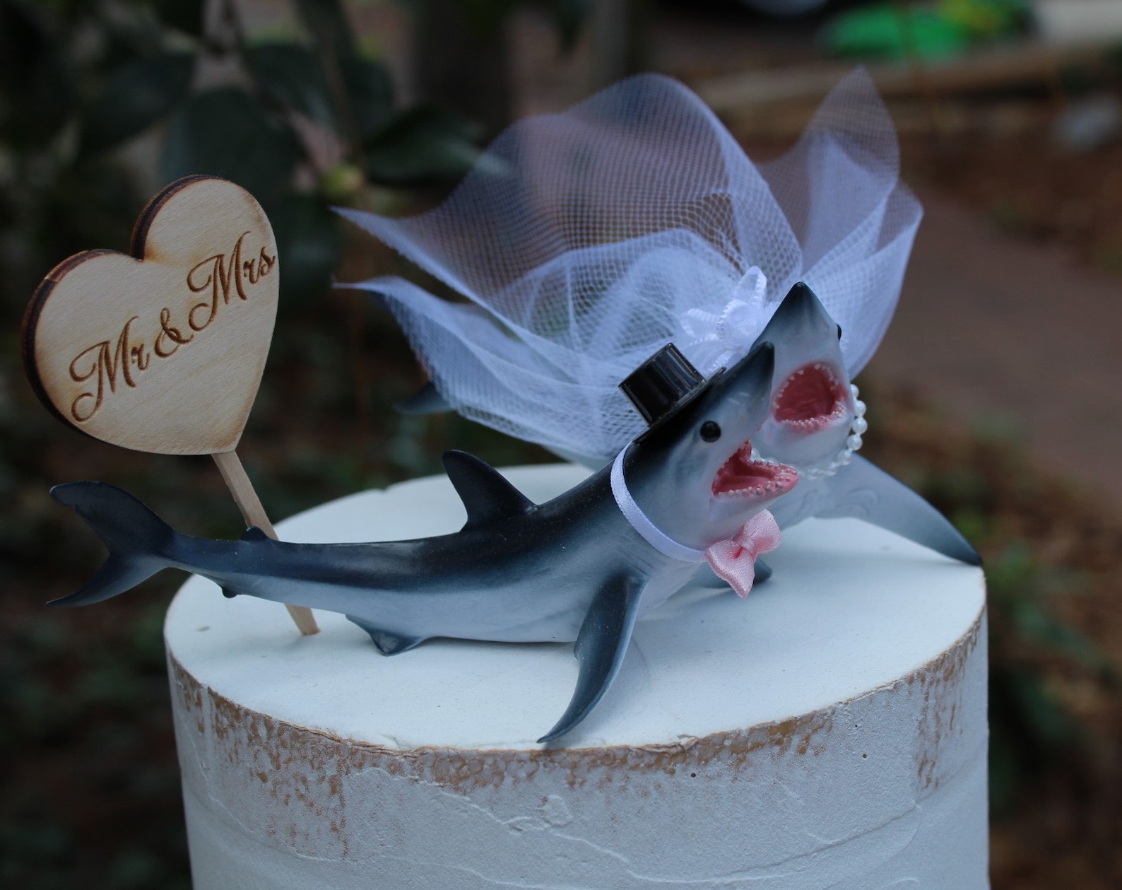 Shark Cake Topper, Short Fin Mako Shark-cake Topper, Beach Wedding Cake ...