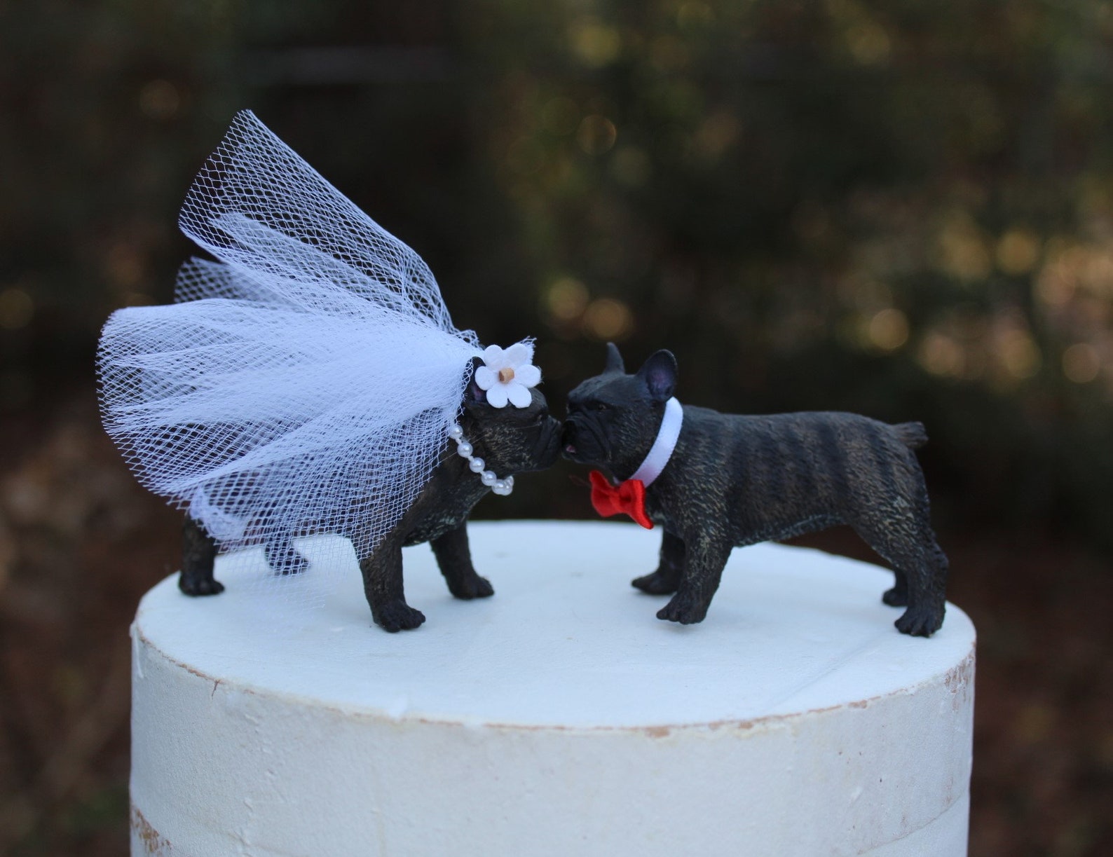 Bull Dog-french-dog-wedding-cake Topper-frenchies-bride-groom-animal ...