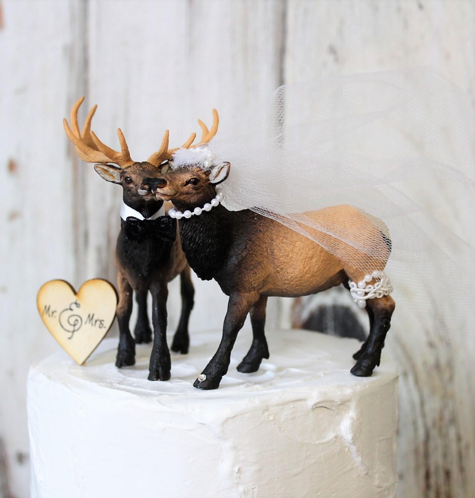 Elk Cake Topper Wedding Cake Topper Woodland Cake Topper - Etsy