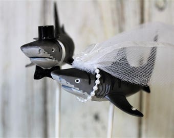 Shark cake topper | Etsy