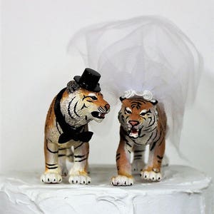 Tiger Cake Topper, Wedding Cake Topper, Animal Cake Topper, Safari-wild ...