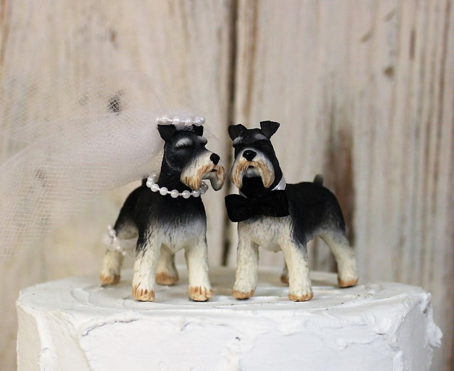 Schnauzer Wedding Cake Topper, Dog Cake Topper, Grooms Cake, Mans Best ...