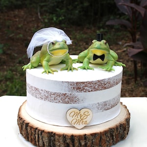 Frog-cake Topper-wedding-anniversary-bride-groom-funny-unique - Etsy