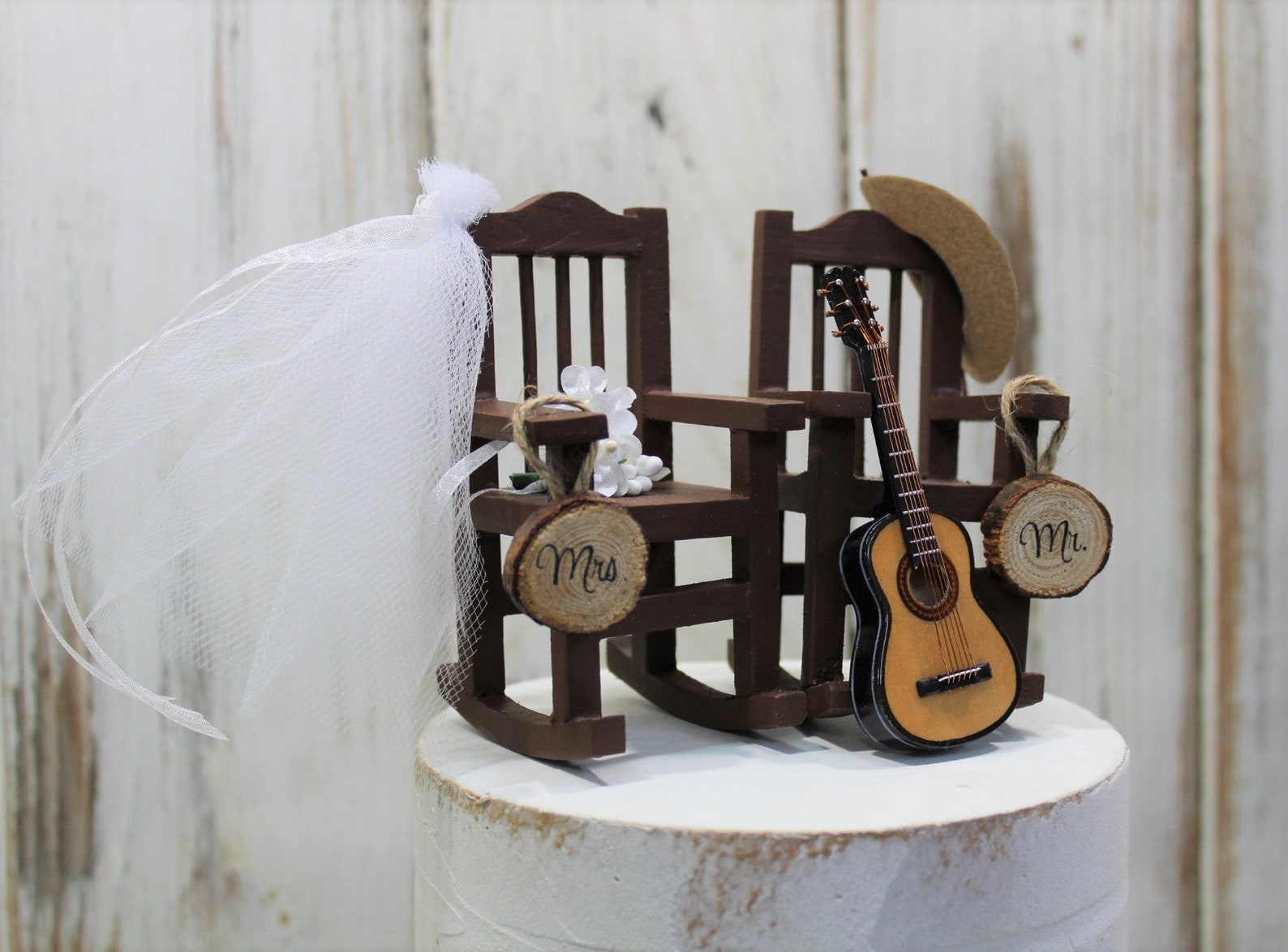Guitar, Banjo, Violin, Instruments, Musical, Wedding Cake Topper, 6 ...