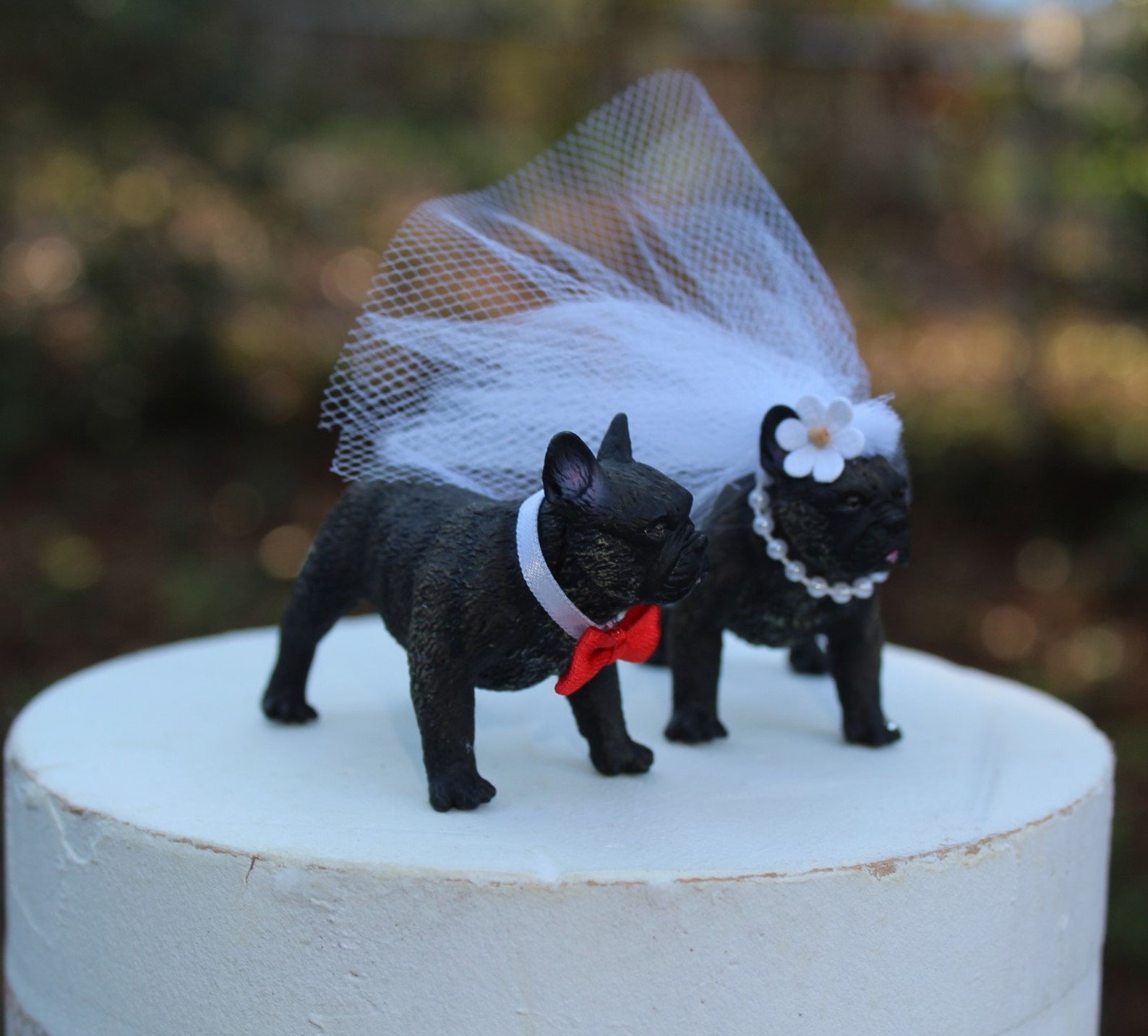 Bull Dog-french-dog-wedding-cake Topper-frenchies-bride-groom-animal ...