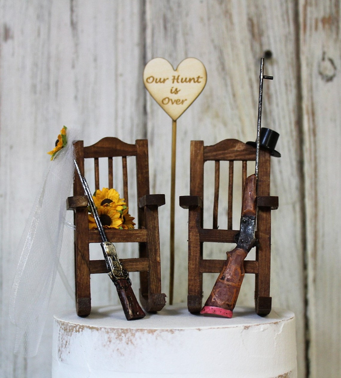 Hunting Wedding Cake Topper 6 Cake Topper - Etsy