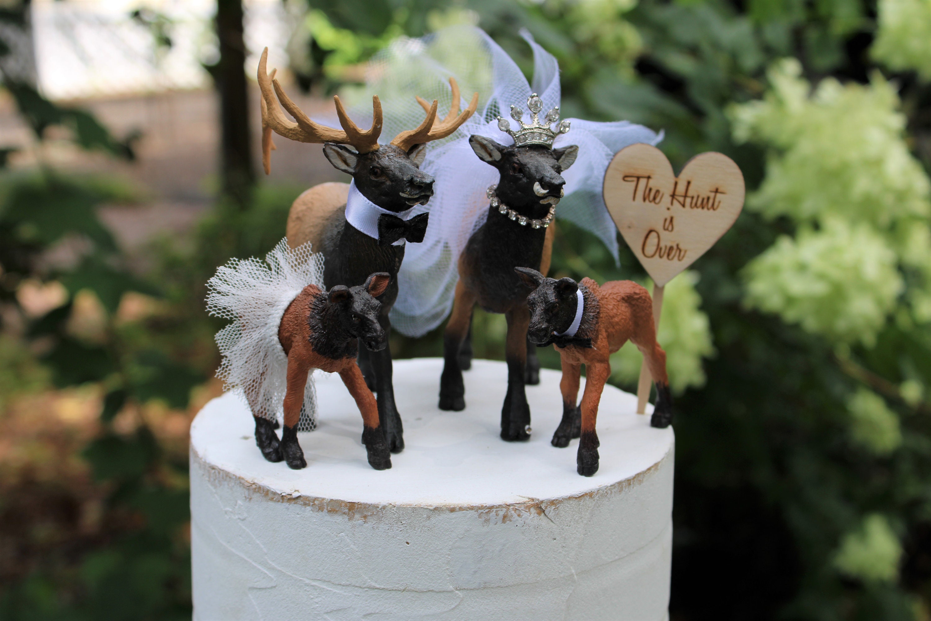 Elk Cake Topper Wedding Cake Topper Woodland Cake Topper Etsy