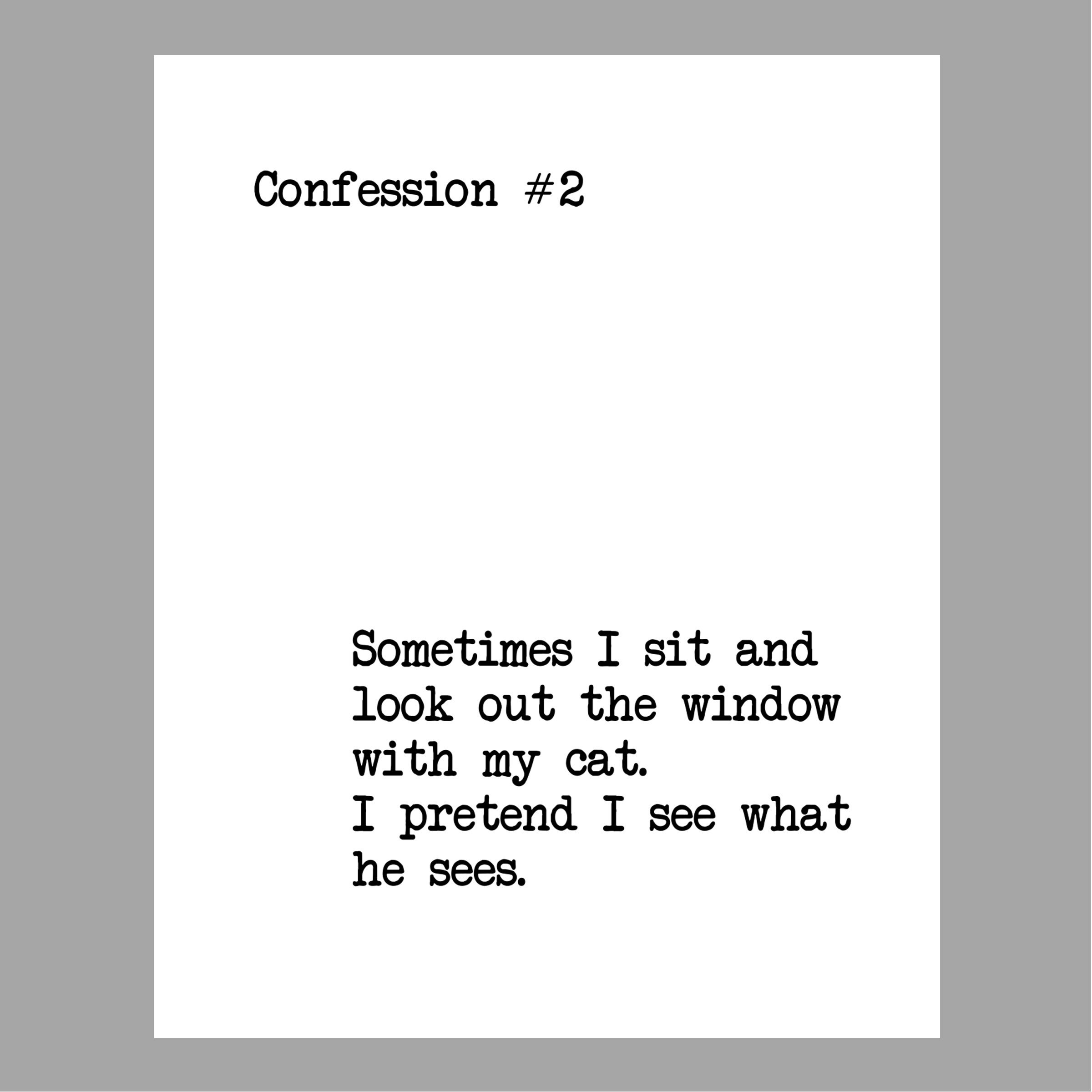 Cat Lovers Confession 2 Art Print, Digital Download, Instant Art ...