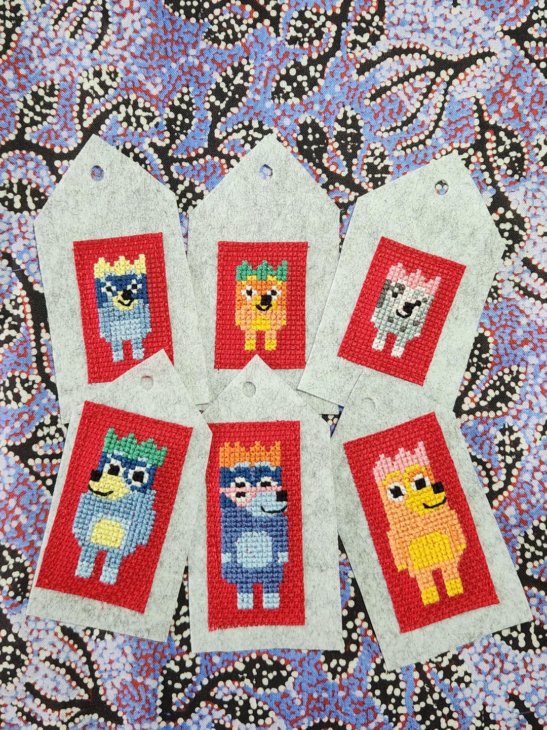 Bluey Christmas Decorations Tags, Bingo, Muffin,nanna,bandit,chilli ...