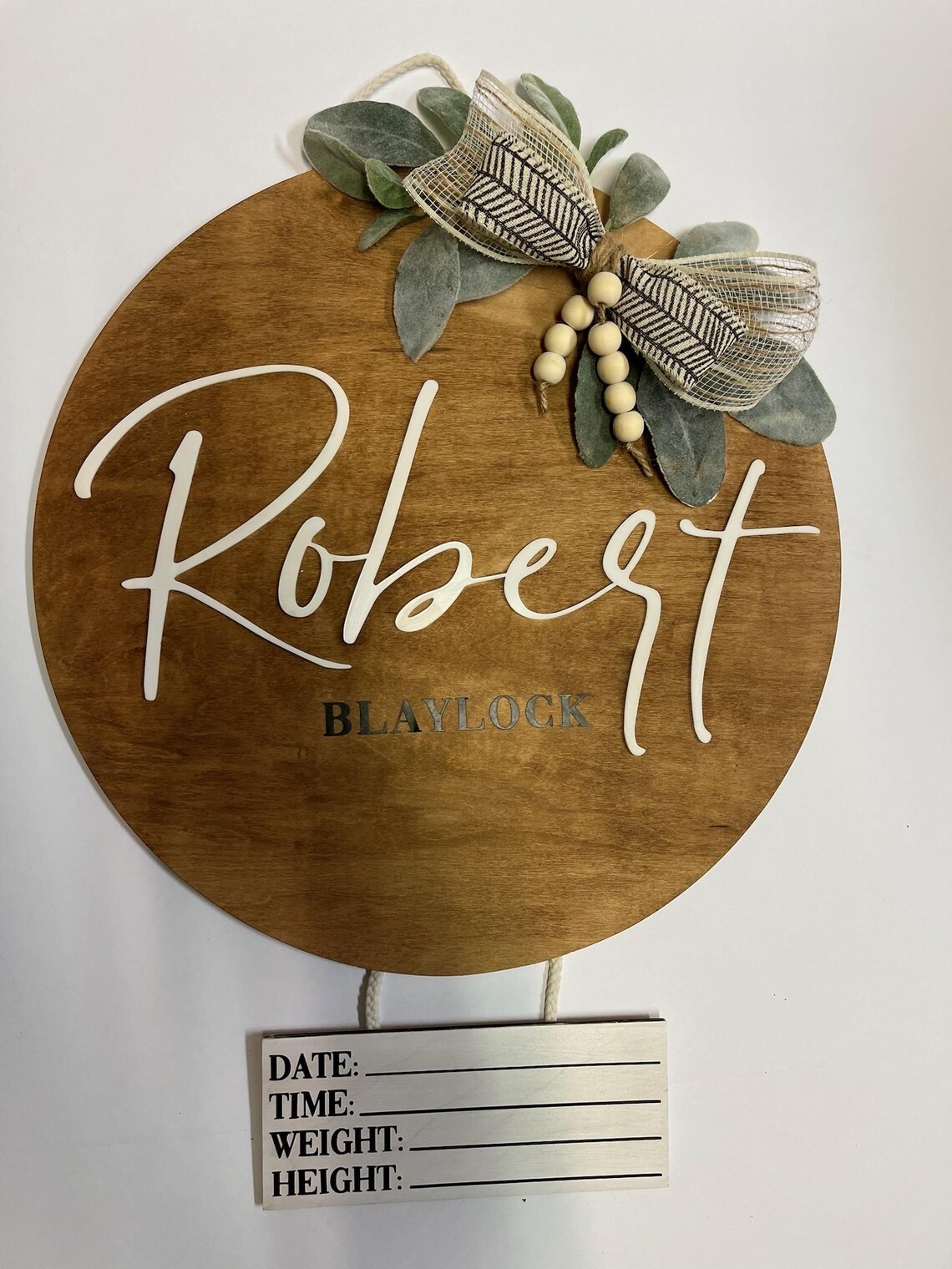 Hospital Door Hanger/ Birth Stats Sign/ Gender Neutral/ Boy/ Girl ...