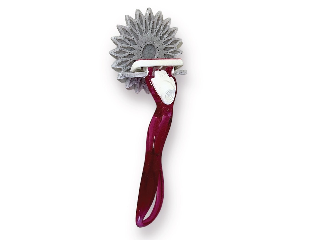 Floral Wall Mounted Razor Holder for Bathroom Organization and Shower ...