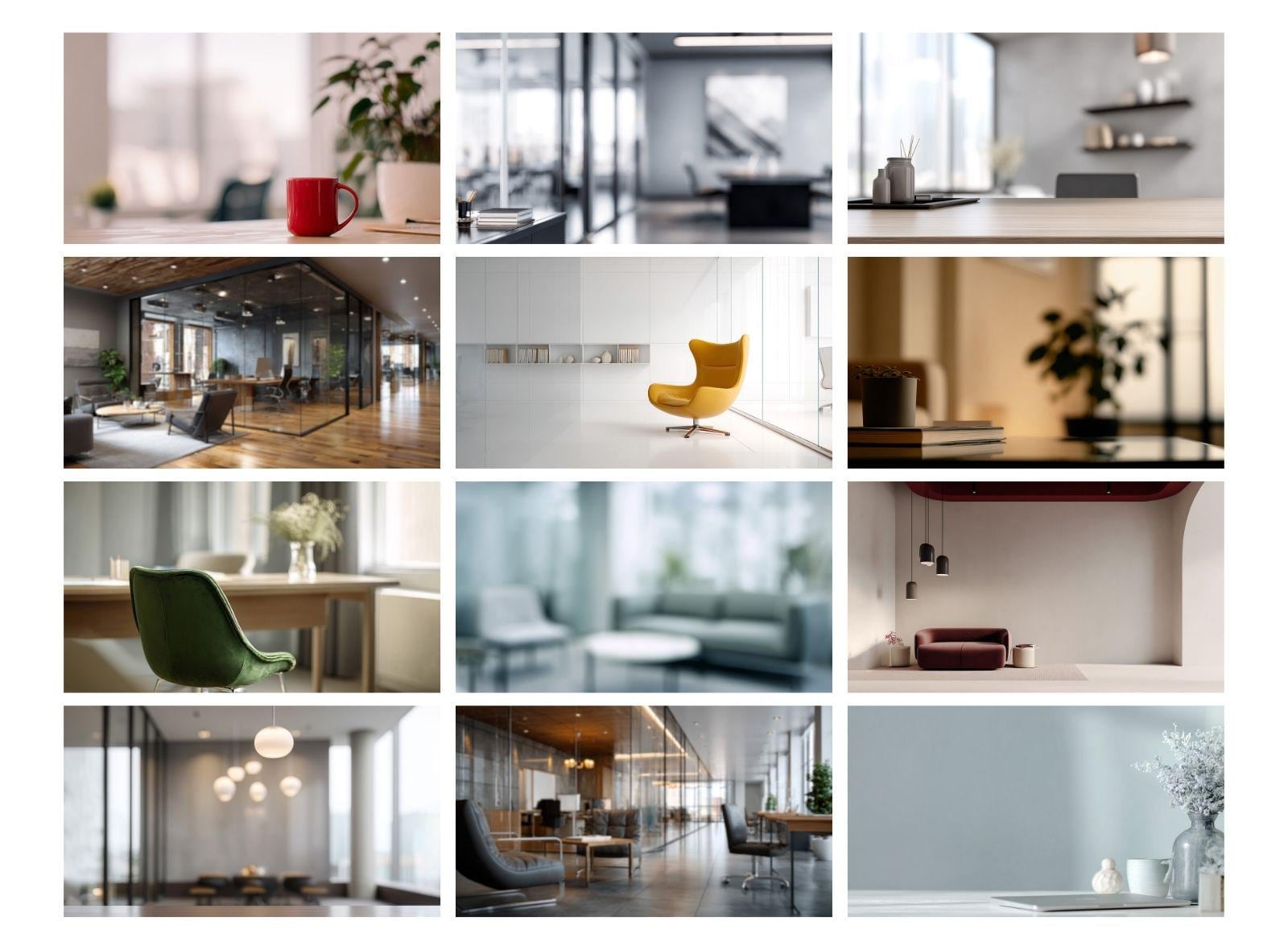 48 Modern Office Digital Backdrops – Professional Zoom Backgrounds ...