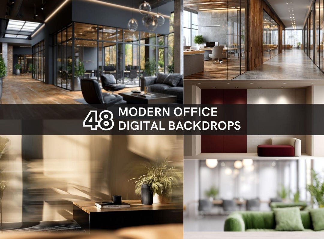 48 Modern Office Digital Backdrops – Professional Zoom Backgrounds ...