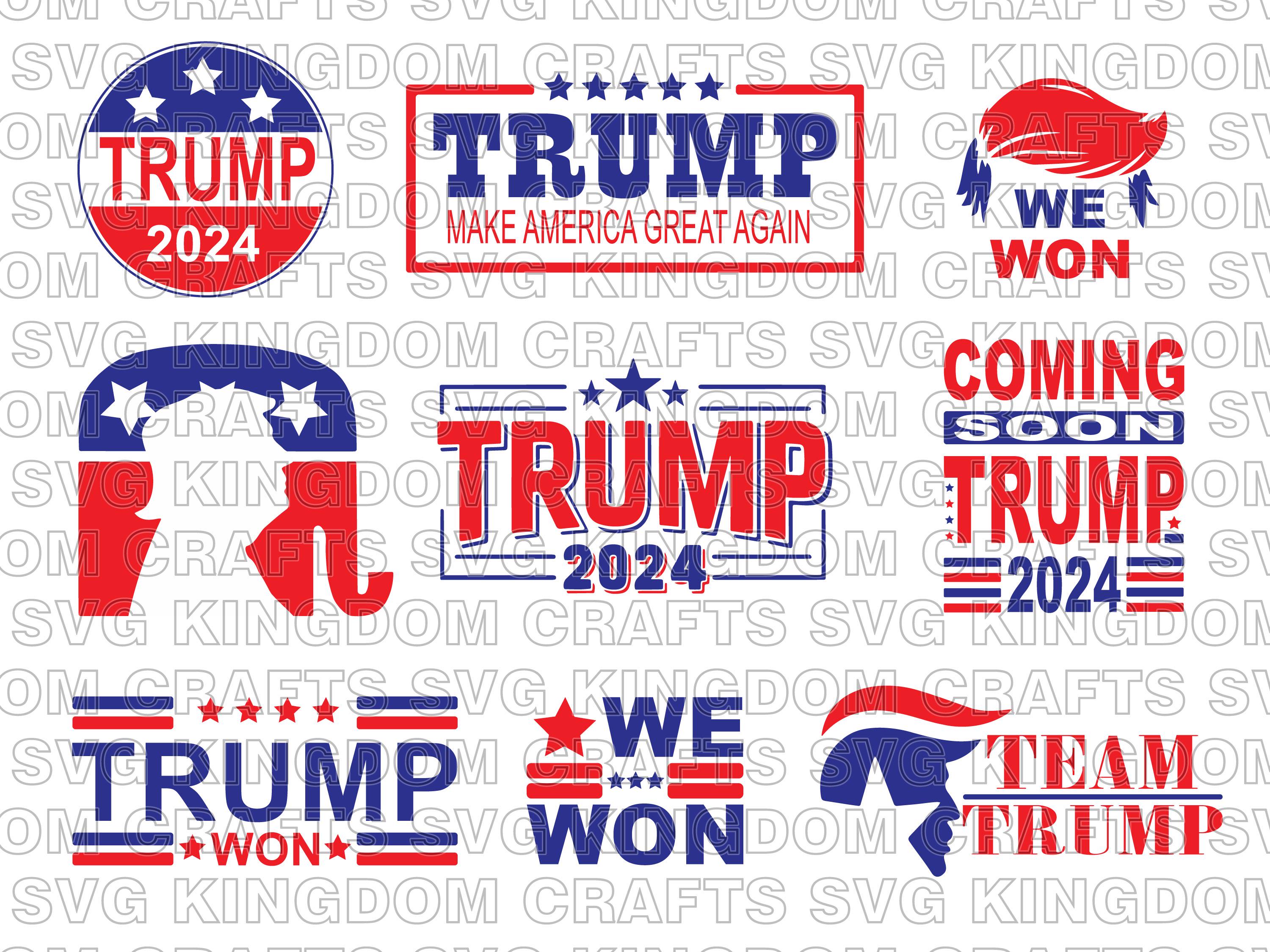Trump Won SVG, Trump 2024 SVG, Trump 2024 Png, President Trump, Digital ...